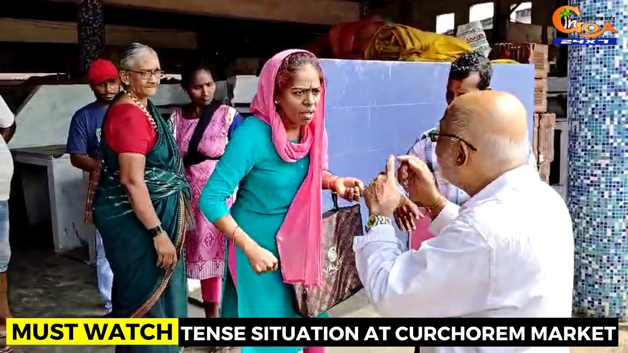 #MustWatch! #Tense situation at Curchorem Market - YouTube