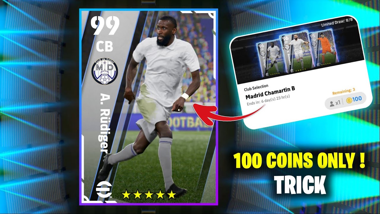 How To Get 99 Rated A. Rudiger From Real Madrid Club Selection ...