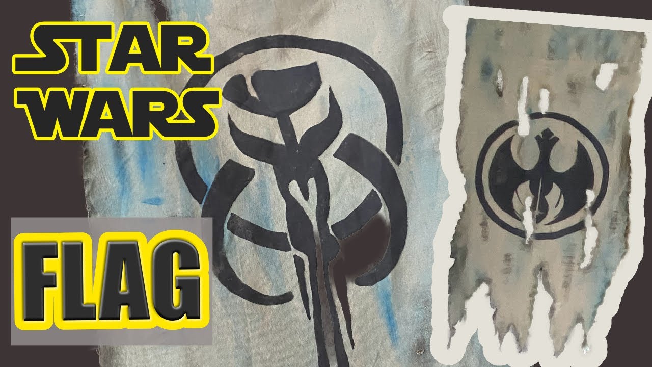 Star Wars Wall Art Banners (DIY Props for LARPing) - YouTube