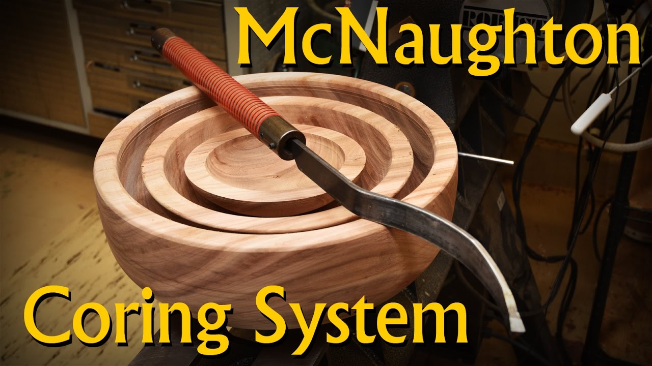 Coring Bowl Blanks with the McNaughton Center Saver System - YouTube