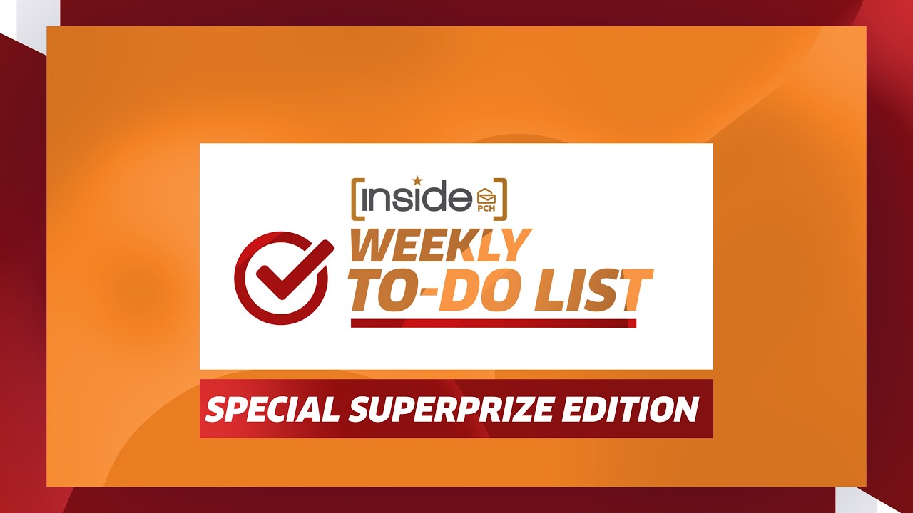 PCH: August 24TH Weekly To Do List - Special Superprize Edition with ...