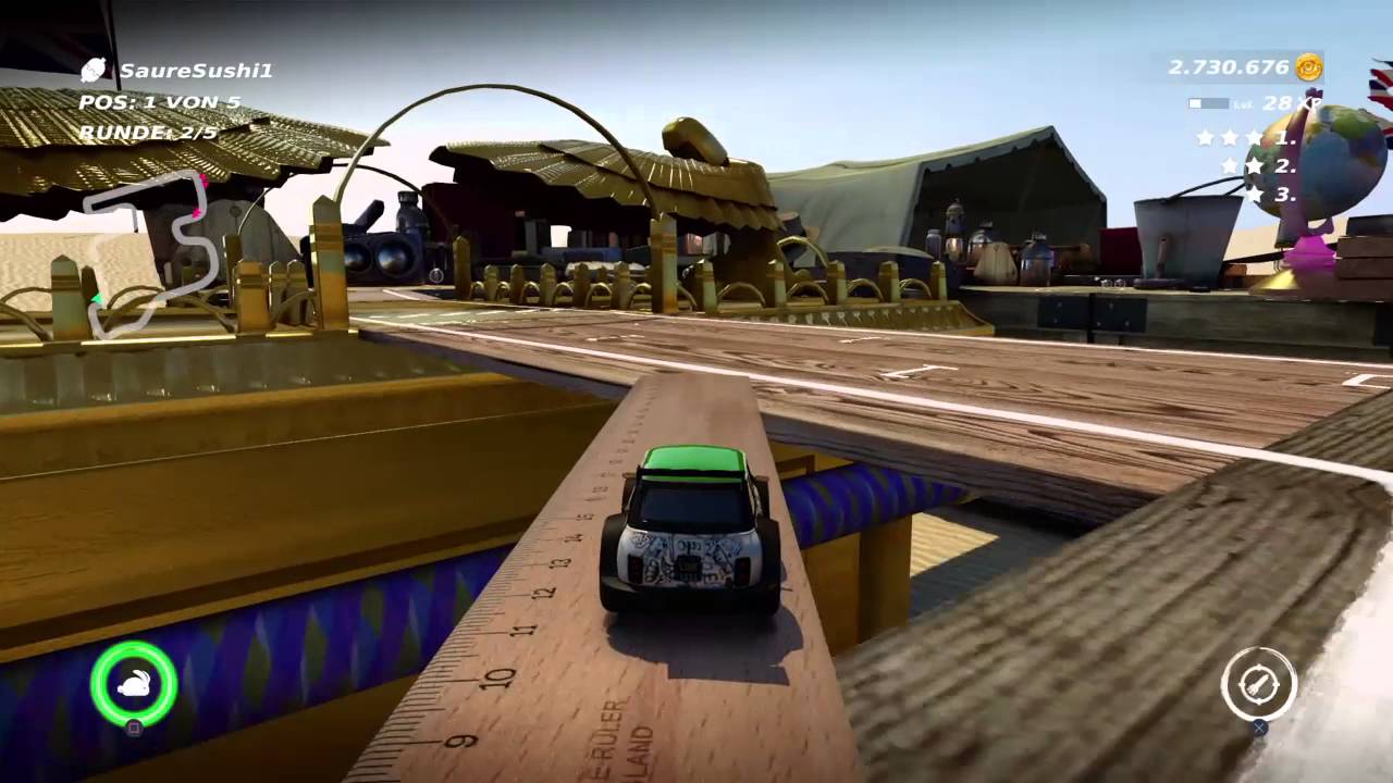 Table Top Racing: World Tour DLC Map Trick - YouTube