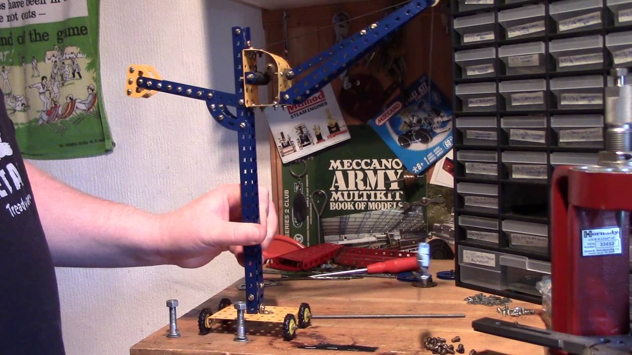 MECCANO NO.1 MECCANO SET (1978) "SUGGESTED" TOWER CRANE - YouTube