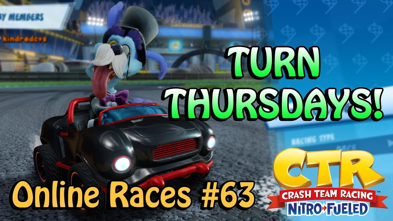 TURN THURSDAYS! CTRNF LIVE STREAM Online Races #63 SPOOKY GRAND PRIX ...