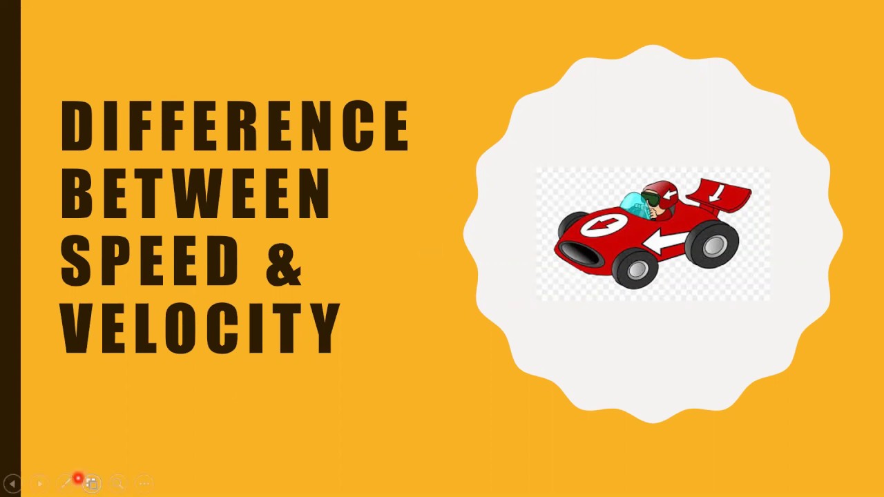 Difference between Speed and Velocity - YouTube