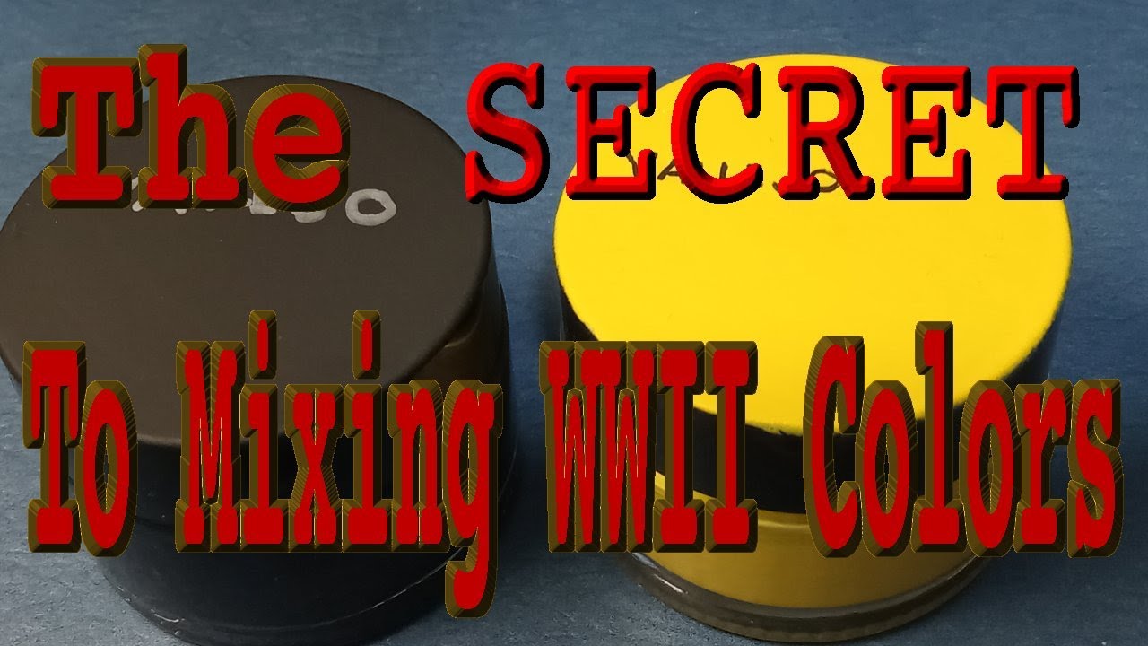 The Secret to Mixing WWII Colors - YouTube