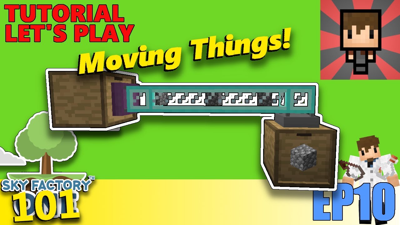 SKYFACTORY ONE 101 - EP10 MOVING THINGS - PIPEZ, CYCLIC ITEM CABLE AND REFINED PIPES - TUTORIAL ...
