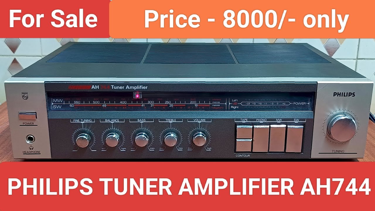 PHILIPS TUNER AMPLIFIER AH744 Nice Sound Quality and Nice Condition ...