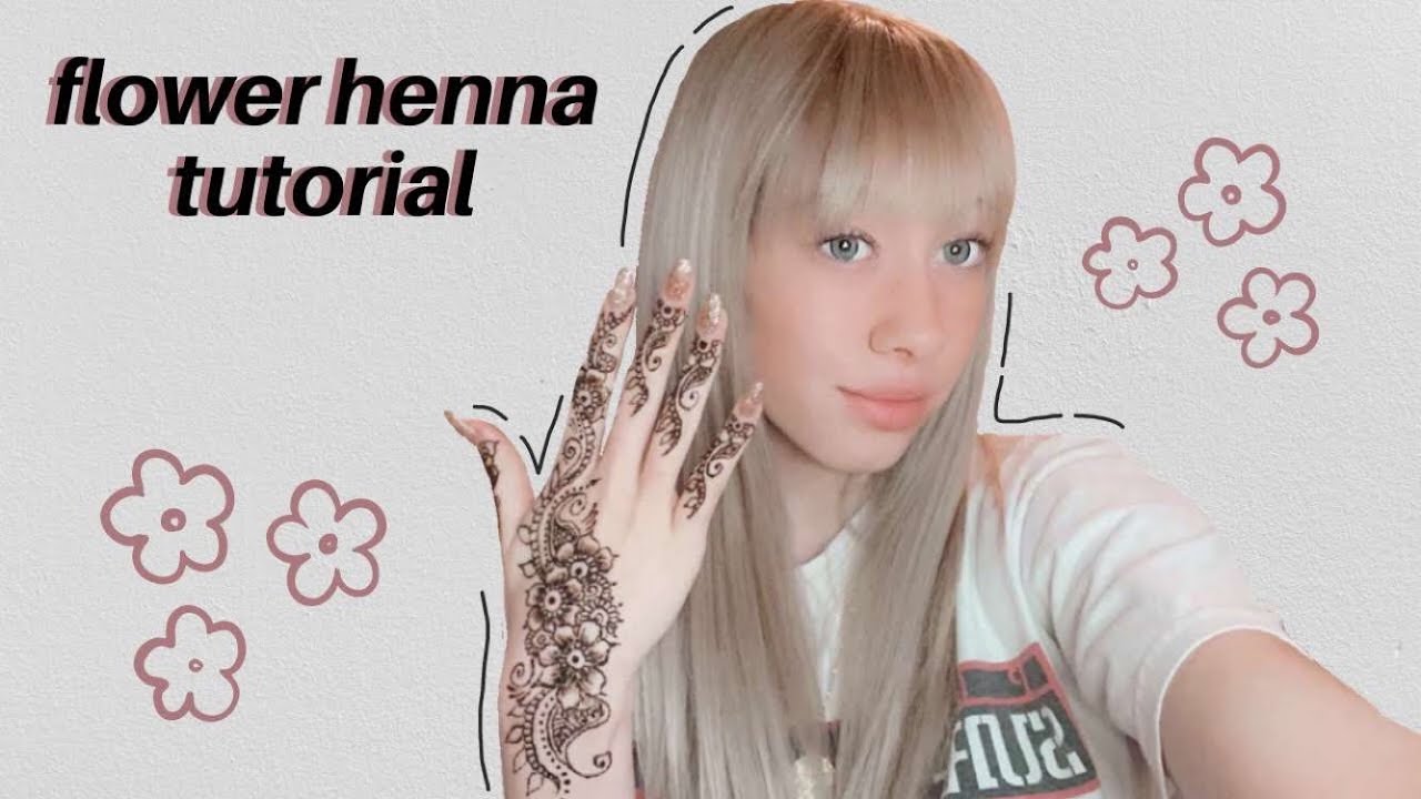Satisfying flower henna time lapse! - YouTube