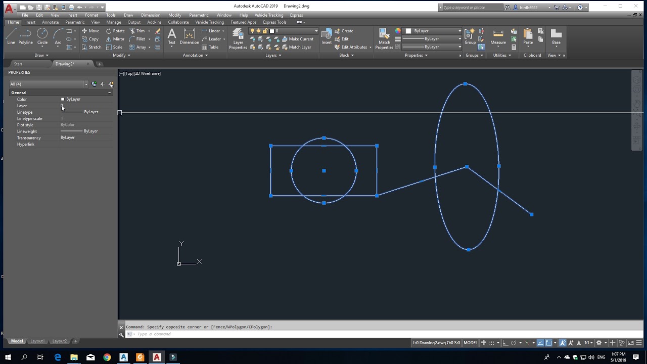 How To Change Layer In AutoCad 2019 YouTube How To Change Layer In AutoCad 2019 YouTube