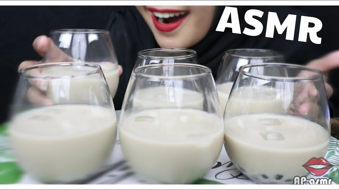 ASMR BOBA MILK TEA (SOFT EATING SOUNDS) NO TALKING | ANY-ASMR - YouTube