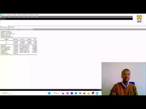 LESSON 3 : USING REGRESSION EQUATION IN EVIEWS. - YouTube