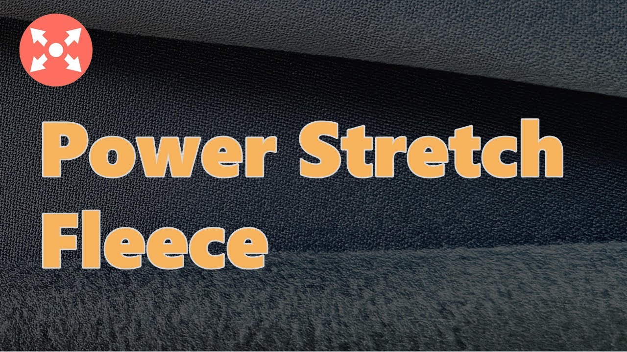 power stretch fleece fabric - YouTube