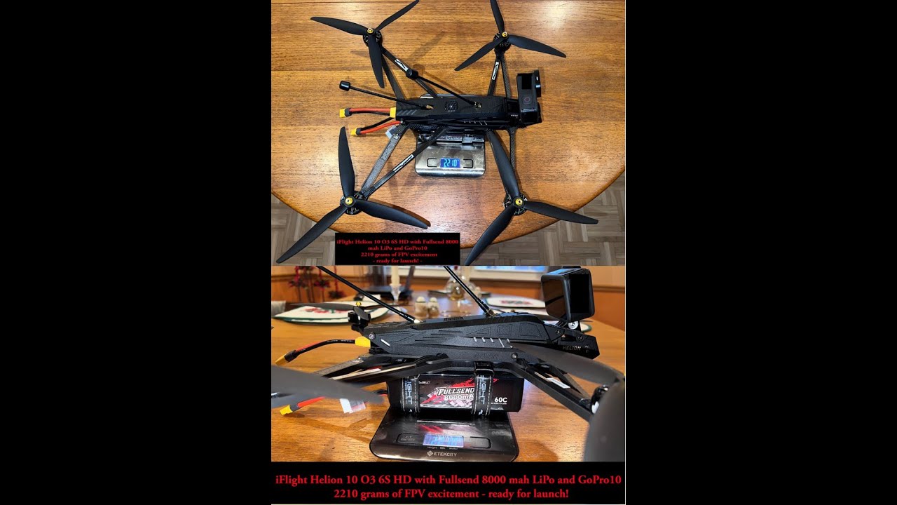 iFlight Helion 10 o3 6s HD (ELRS) - Maiden Flight with first ...