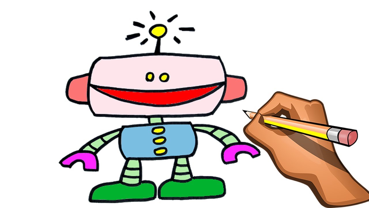 ROBOTIN DIBUJO FACIL BY PEKETONA / APRENDIENDO A DIBUJAR ROBOTITO PASO ...