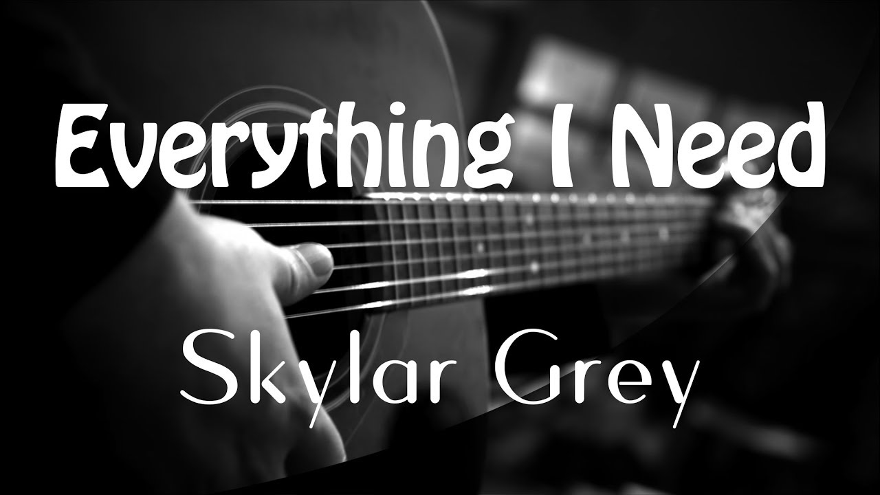 Everything I Need - Skylar Grey Ost Aquaman ( Acoustic Karaoke ) - YouTube
