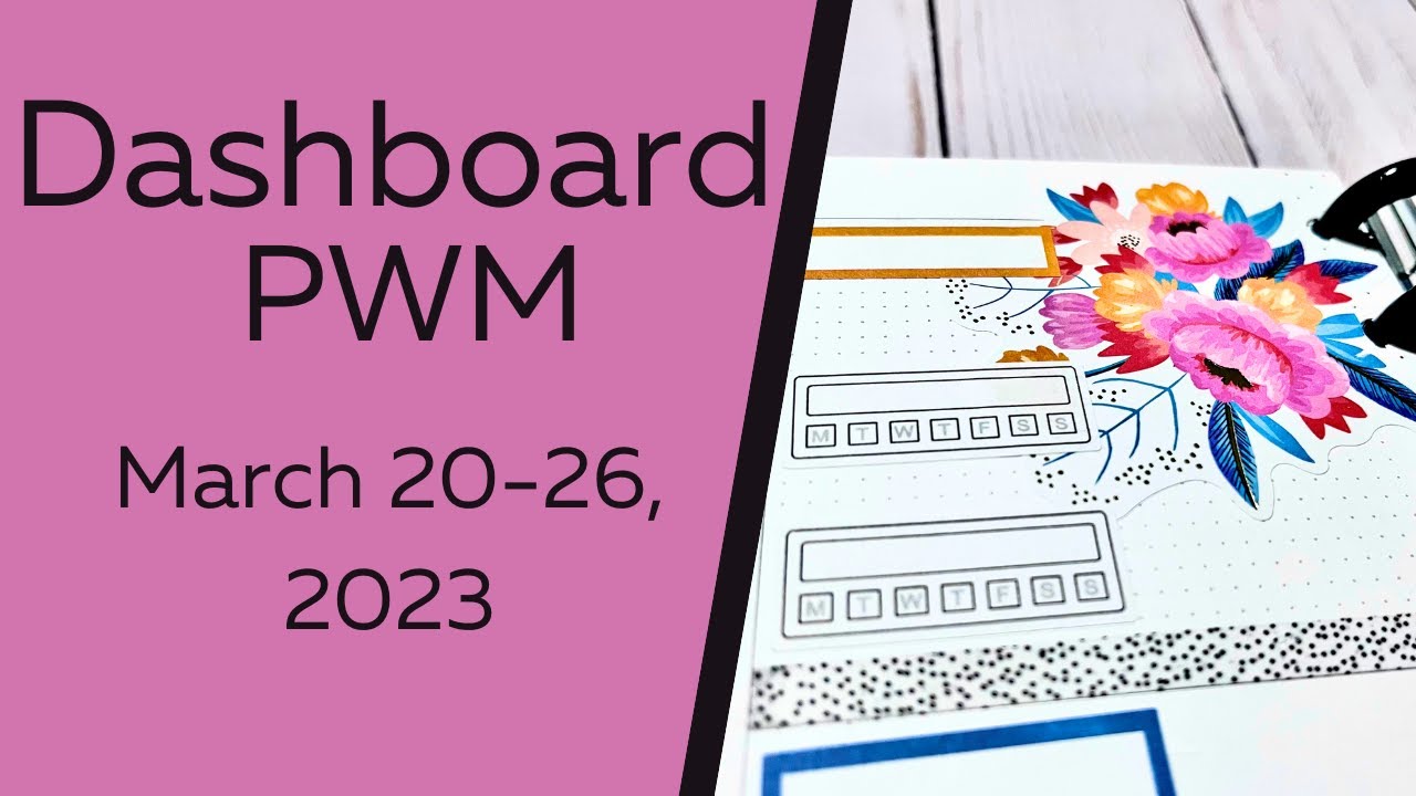 Plan With Me // Dashboard Happy Planner // Social Media Planning // March 20-26, 2023 - YouTube