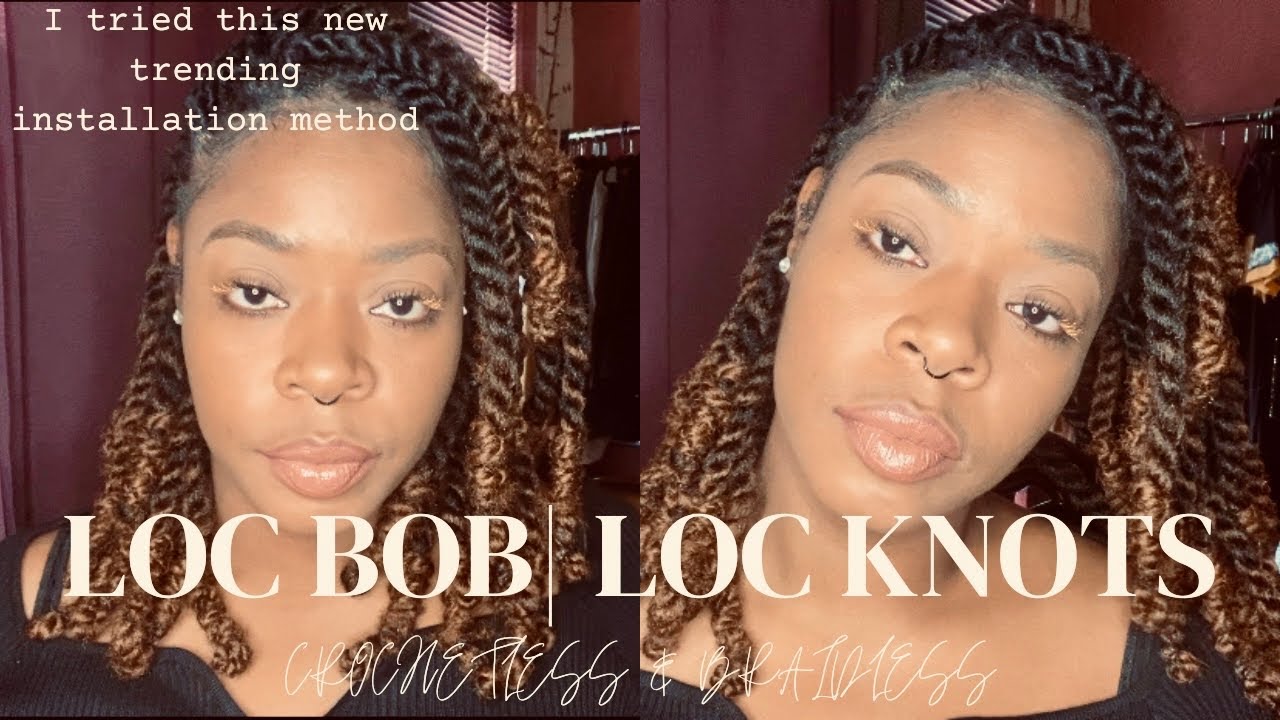 You HAVE to try this simple trending invisible loc, loc knot Bob style ...