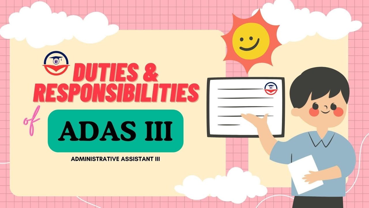 Duties and Responsibilities of Administrative Assistant III | Non ...