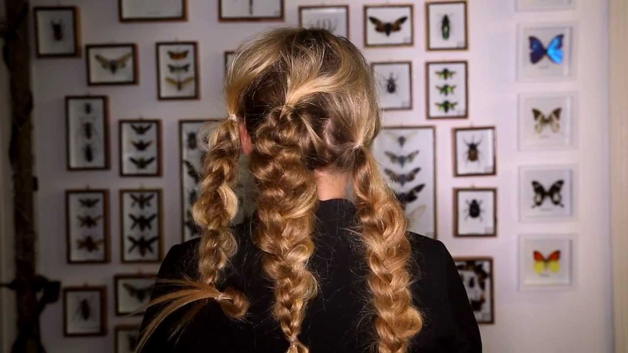 How to: Oppsett med flette til hverdags og fest - YouTube