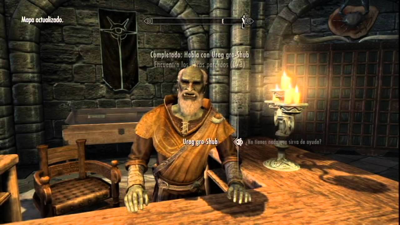 Skyrim | #22 | hablando con Urag gro-Shub y el libro de águila roja ...