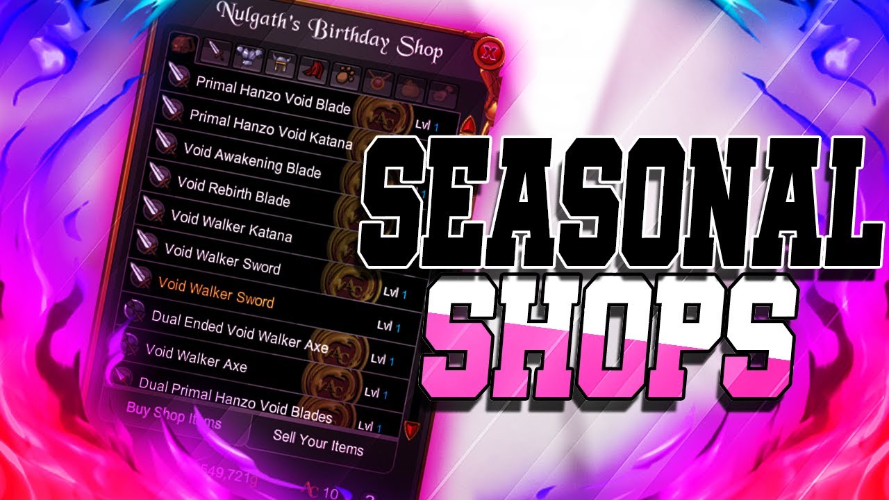 =AQW= TOP 10 SHOPS IDS SEASONAL WORKING 2021 | AQWorlds 2021 - YouTube