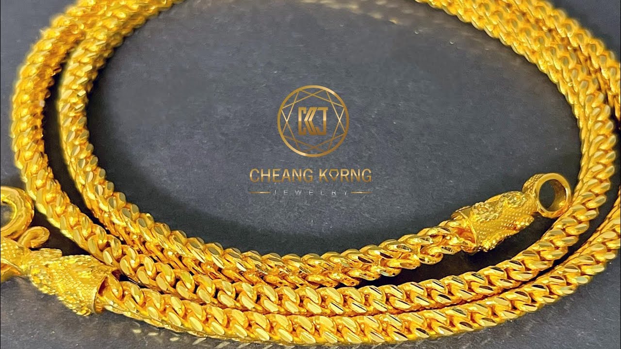 ម៉ូតខ្សែកមាស1តំឡឹង_Gold Necklace / Cambodia Gold Jewelry Collection ...