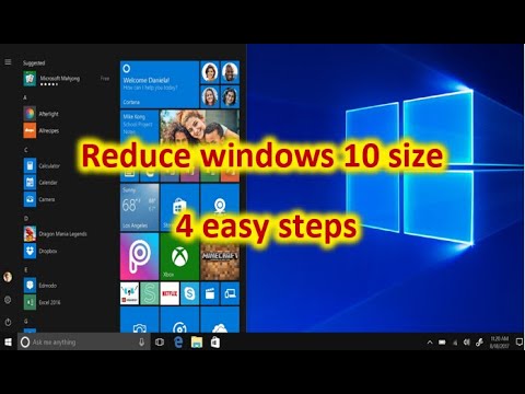 Reduce windows 10 size in 4 easy steps - YouTube