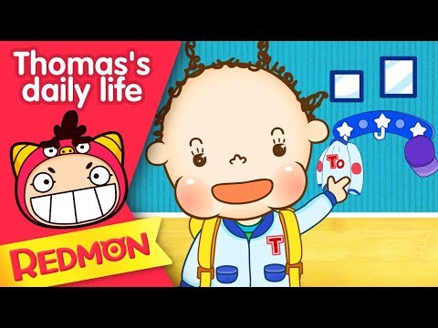 Hang up your clothes - Thomas's daily life [REDMON] - YouTube