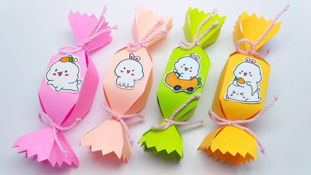 DIY : Candy Paper Box - Origami Paper Box Gift - Paper Gift Box Ideas ...