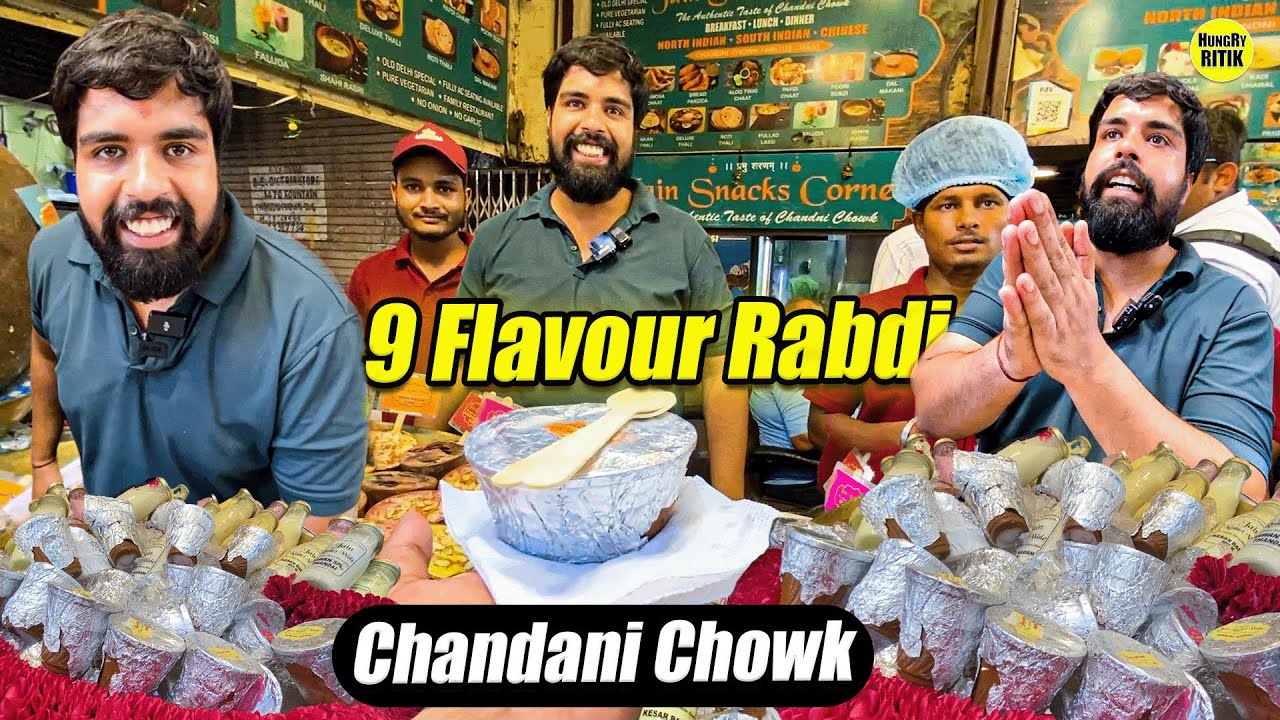 Chandni Chowk Famous Rabri |10 तरह की Rabdi की Variety 😍 | Jain Snacks ...