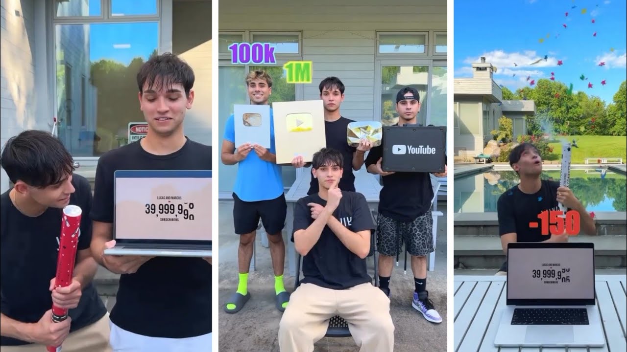 Dobre Brothers looks so happy to growing up their Subscribers | Lucas ...