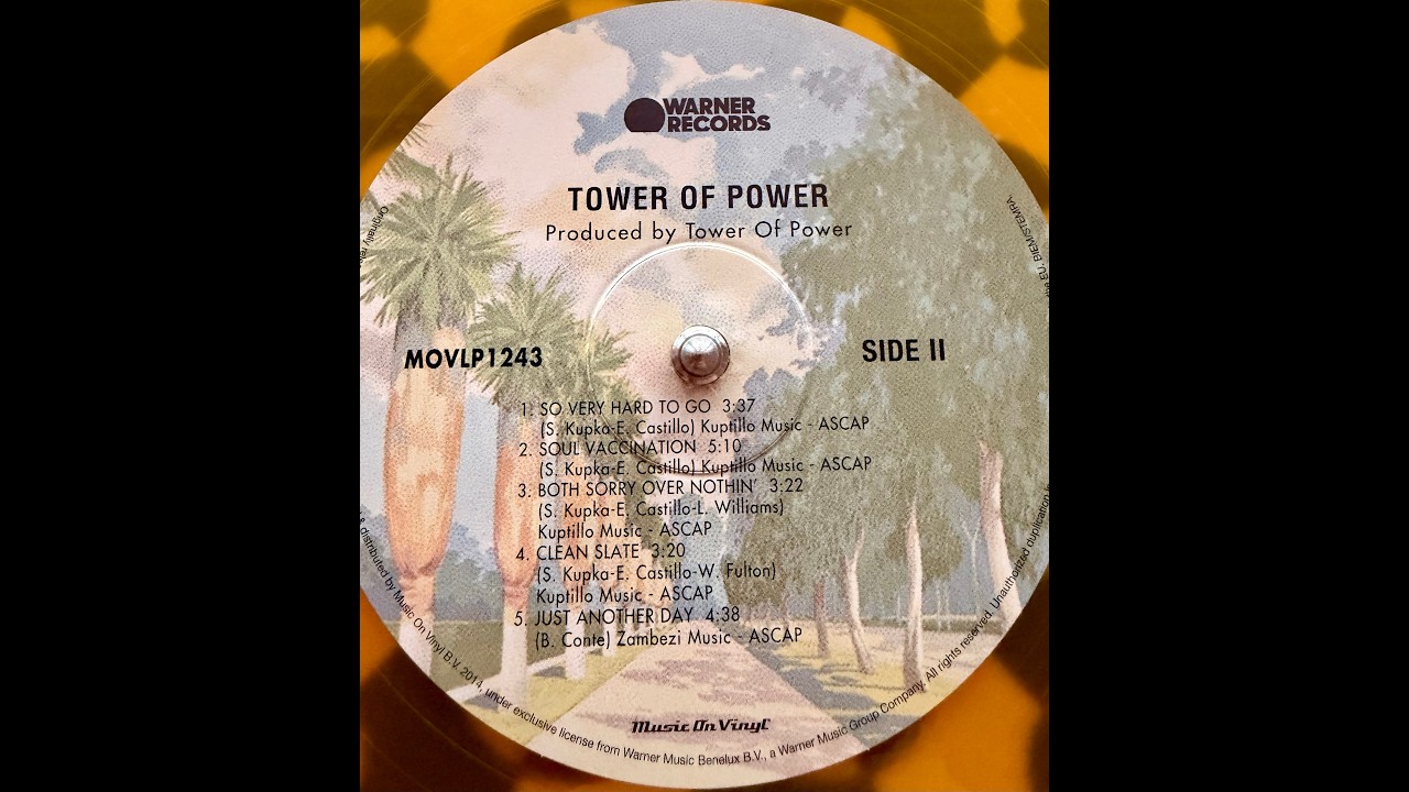 So Very Hard to Go (Tower of Power) 3:41 (Hi def Vinyl/ 24-bit audio ...