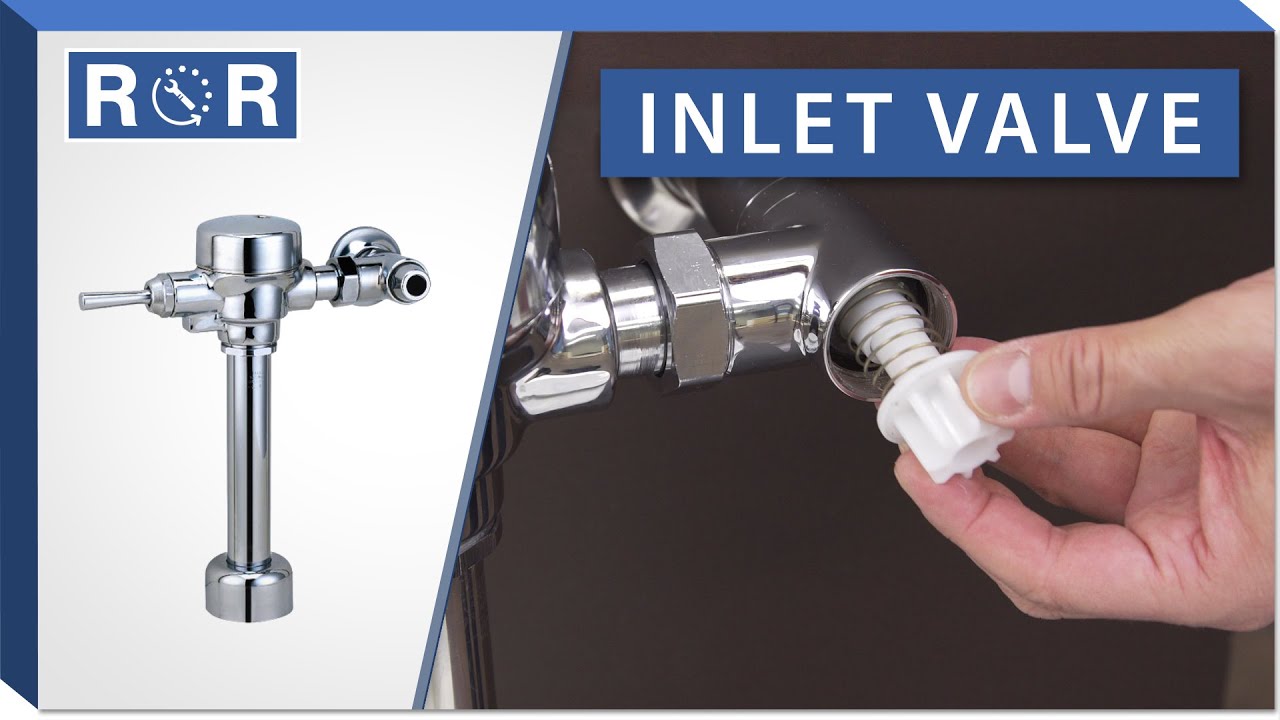 Delta Teck II Flushometer | Inlet Stop Valve | Repair and Replace - YouTube