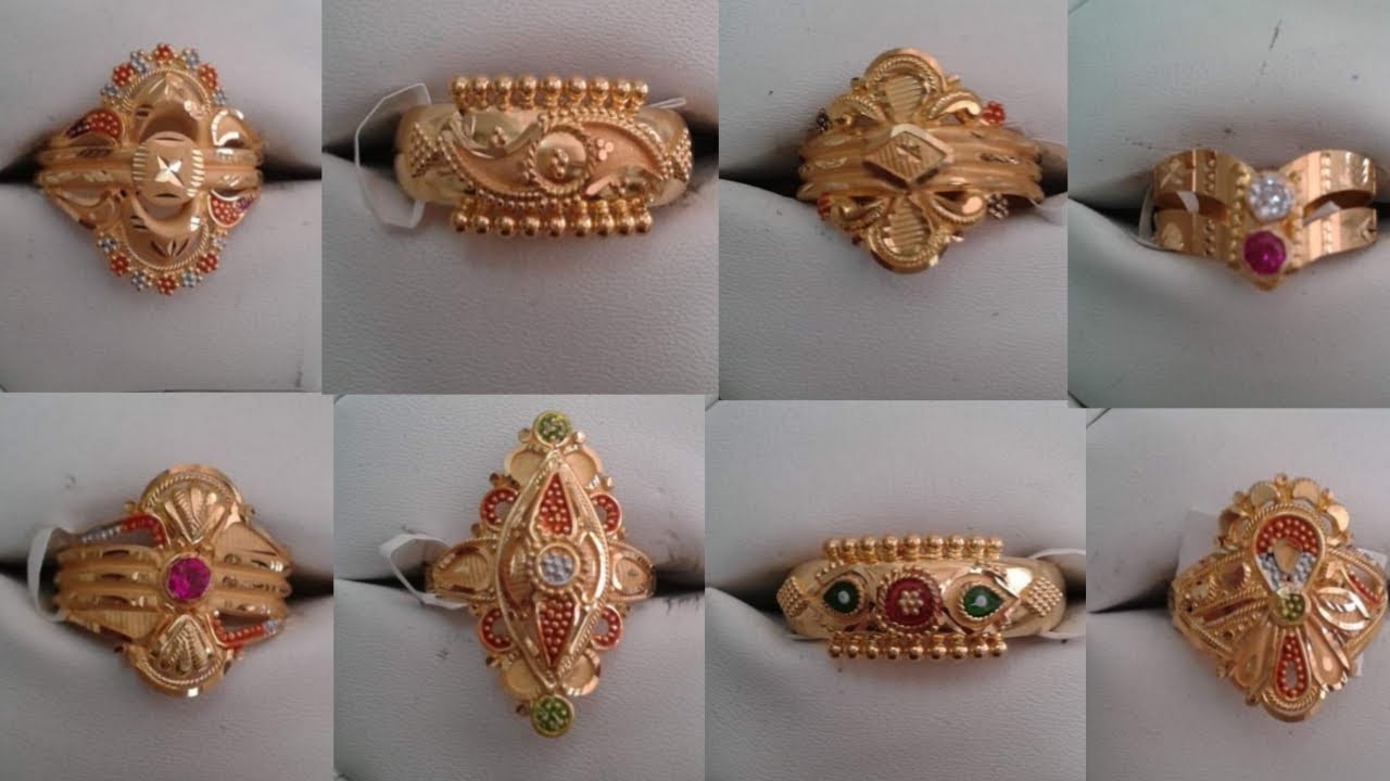 Latest Gold Ring Designs 2021 Collection With Weight And Price || Divya ...