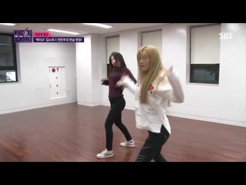 [Unaired/melon_11] kpopstar6 Cake minju & sohee practice clip