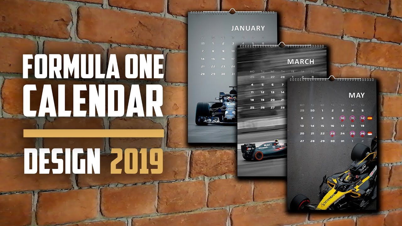 Formula One Calendar | Design 2019 - YouTube