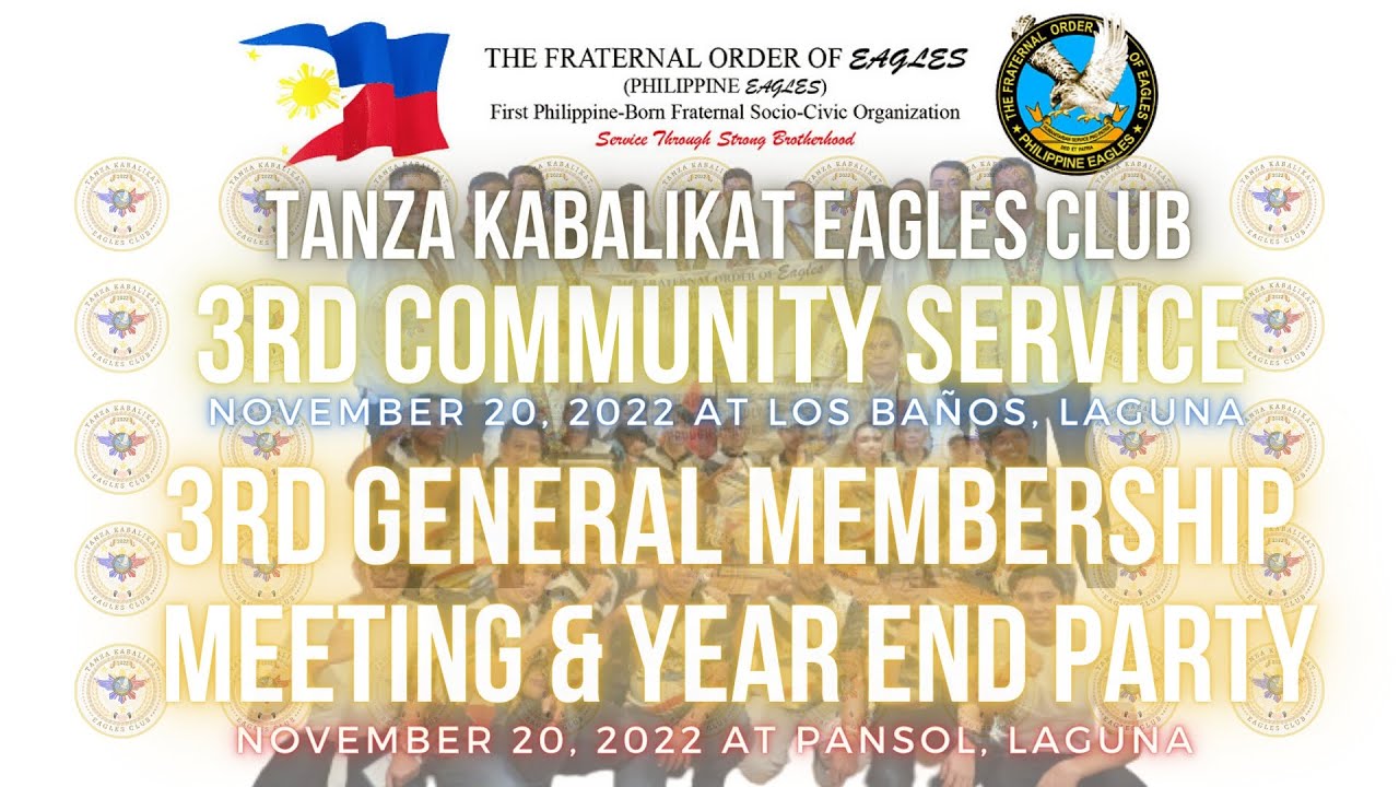 Tanza Kabalikat Eagles Club 3rd Community Service & General Membership ...