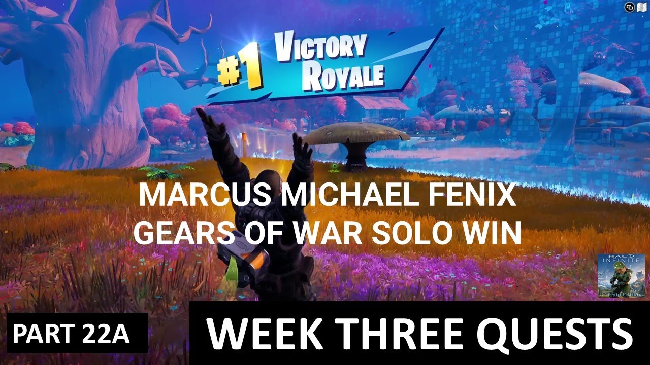 Marcus Fenix Solo Fortnite Win - YouTube