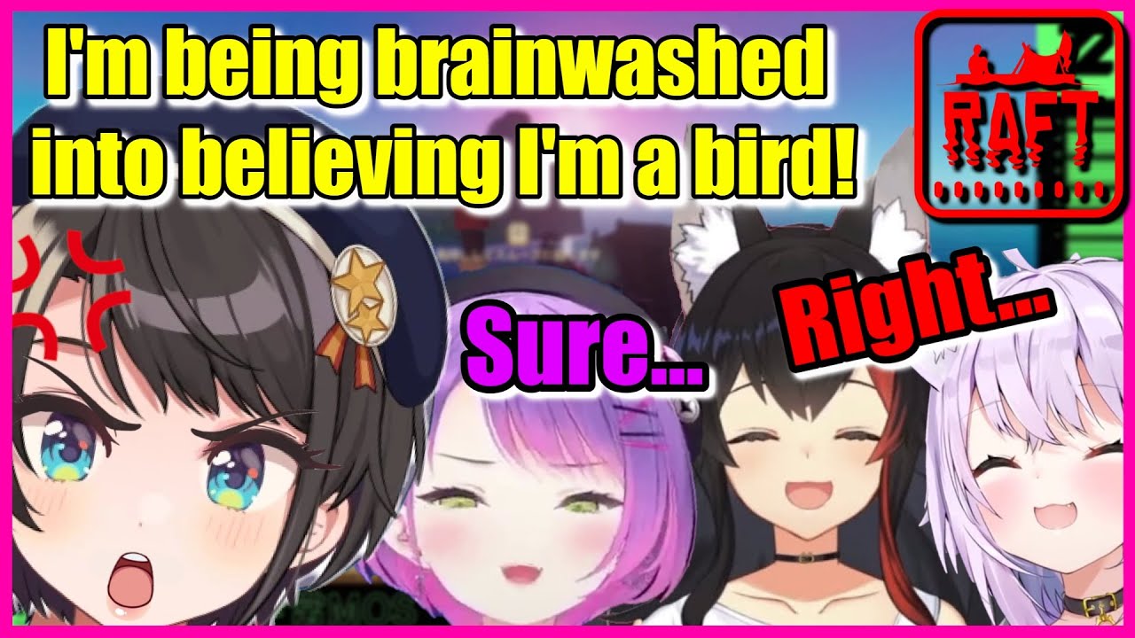 [Hololive] Is Subaru a bird after all? - Raft - YouTube