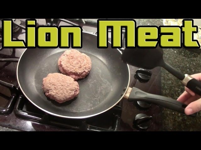 Cooked Lion Meat