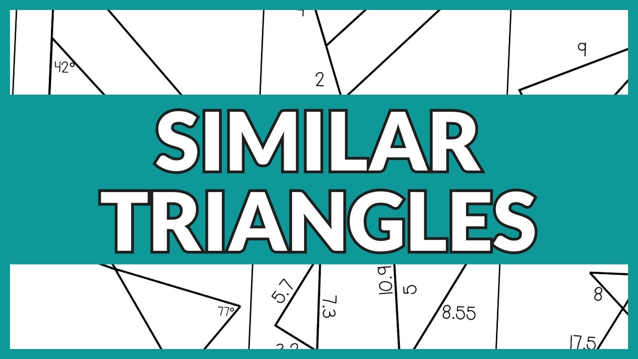 Similar Triangles Intro Lesson for High School Geometry - YouTube
