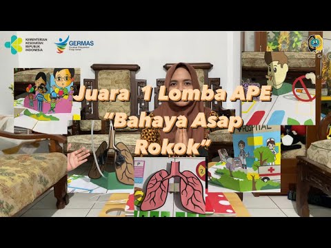 Pop Up Book Juara 1 Lomba APE Bahaya Asap Rokok - YouTube