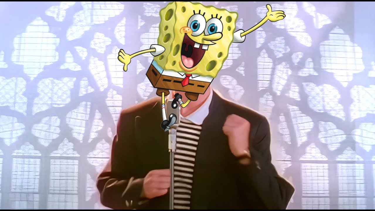 SpongeBob Raps Never Gonna Give You up - YouTube
