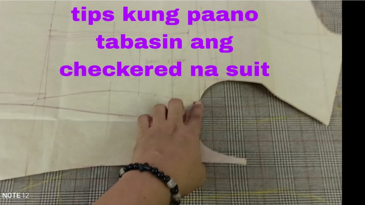 tips kung paano tabasin ang checkered na suit para pantaypantay/full ...
