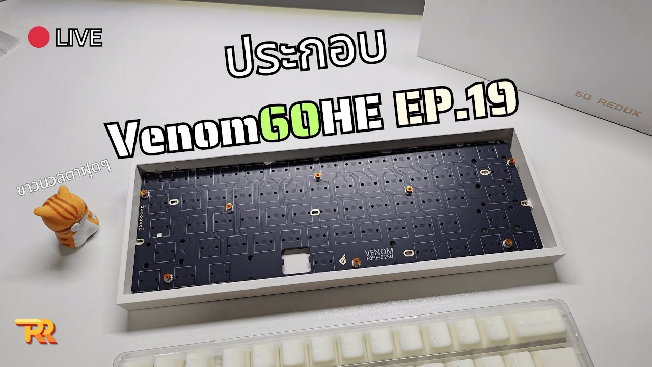 🔴Live ประกอบ VENOM 60 HE EP.19 | VENOMสายคลีน + TOFU60 REDUX ขาวนวล ...