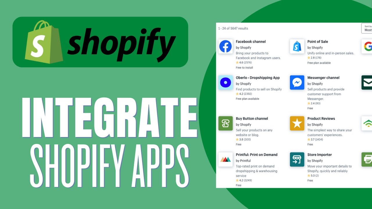 How to Integrate Shopify Apps - YouTube