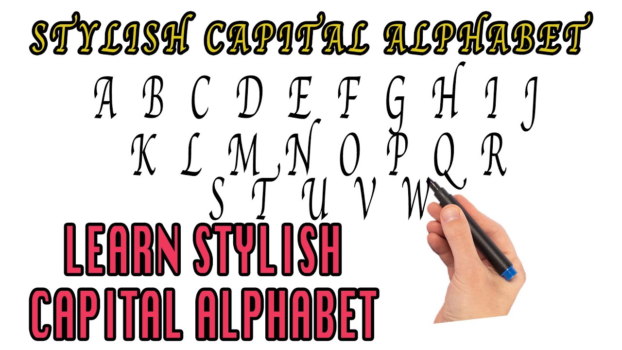 ABCD | Learn Stylish ABCD | Stylish Letters A to Z | Capital Letters ...