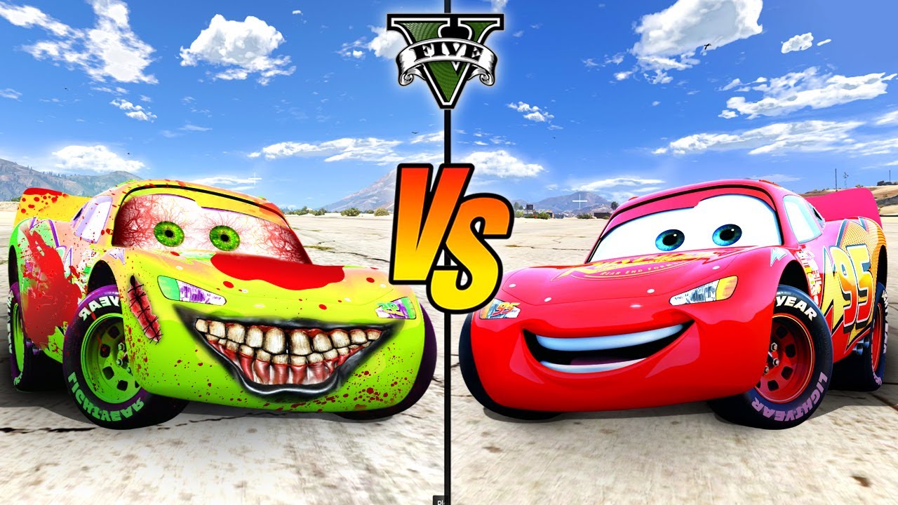 ZOMBIE McQueen vs Lightning McQueen in GTA 5 - WHO IS BEST? - YouTube