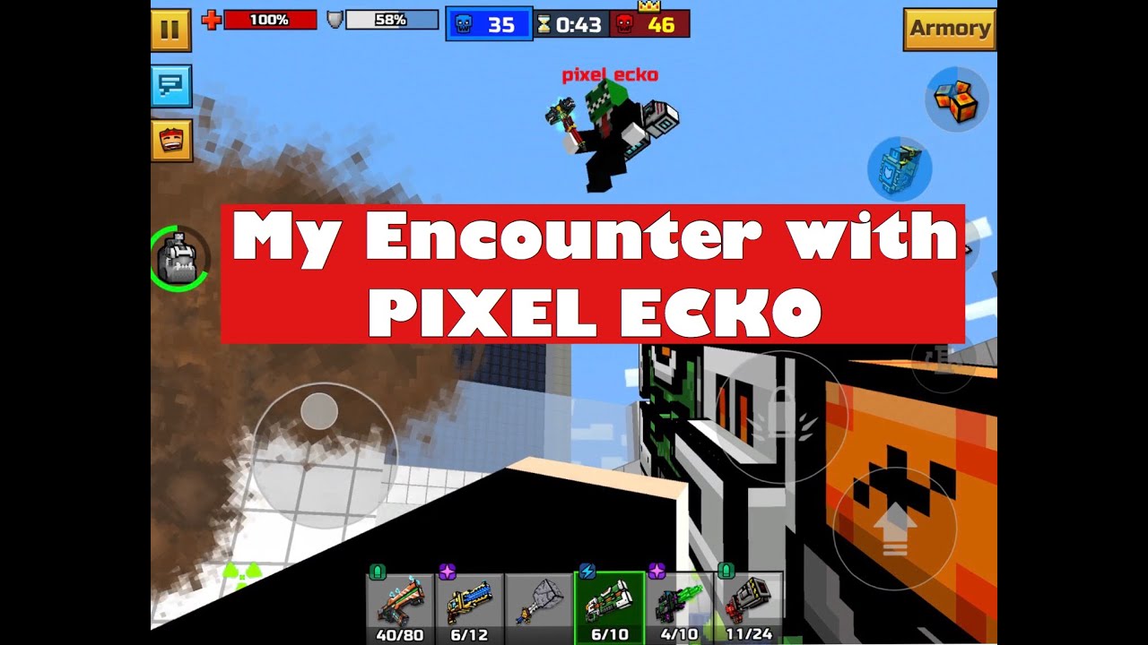 MY ENCOUNTER WITH PIXEL ECKO - PIXEL GUN - YouTube